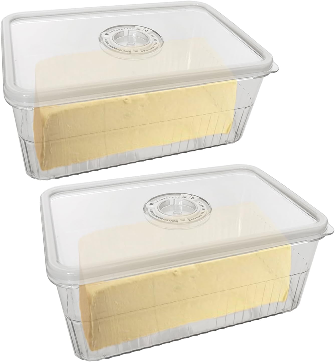 Amazon.com: Vellsenne Cheese Container Airtight with Time Recording 2 ...