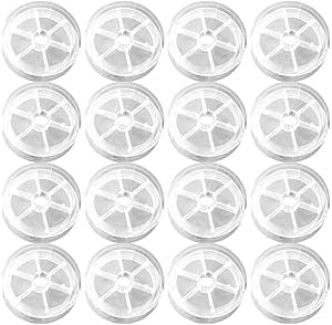 Amazon.com: SHINEOFI Plastic Empty Spools, 20pcs Clear Small Ribbon ...
