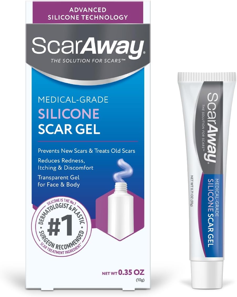 Amazon.com : ScarAway Silicone Scar Gel, Helps Improve Size, Color ...