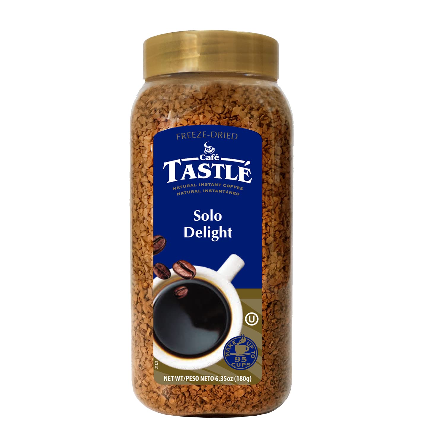 Amazon.com: Café Tastlé Solo Delight Freeze Dried Instant Coffee, 6.35 ...