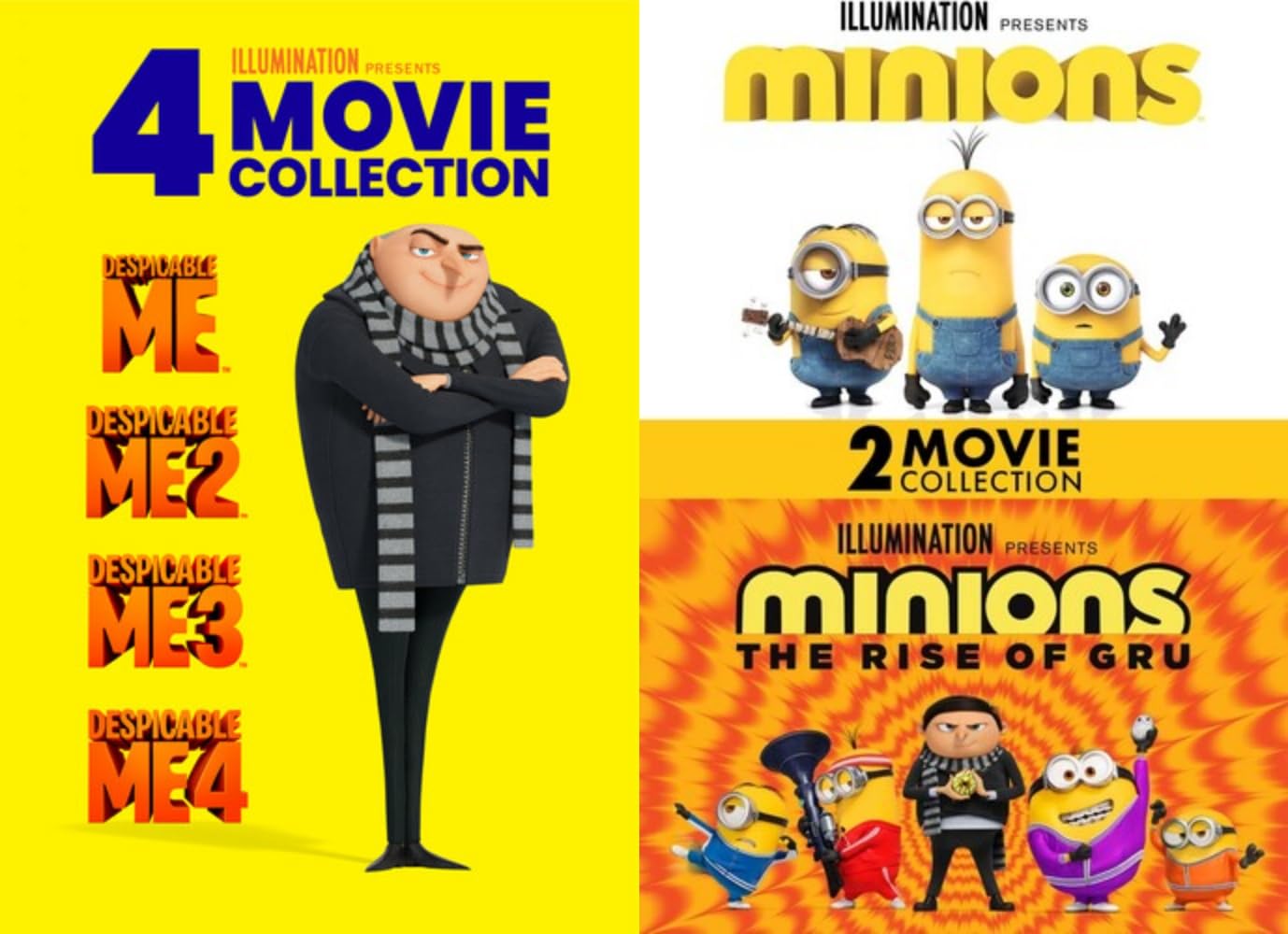 Amazon.com: Despicable Me and Minions: Complete 6 Movie DVD Collection ...