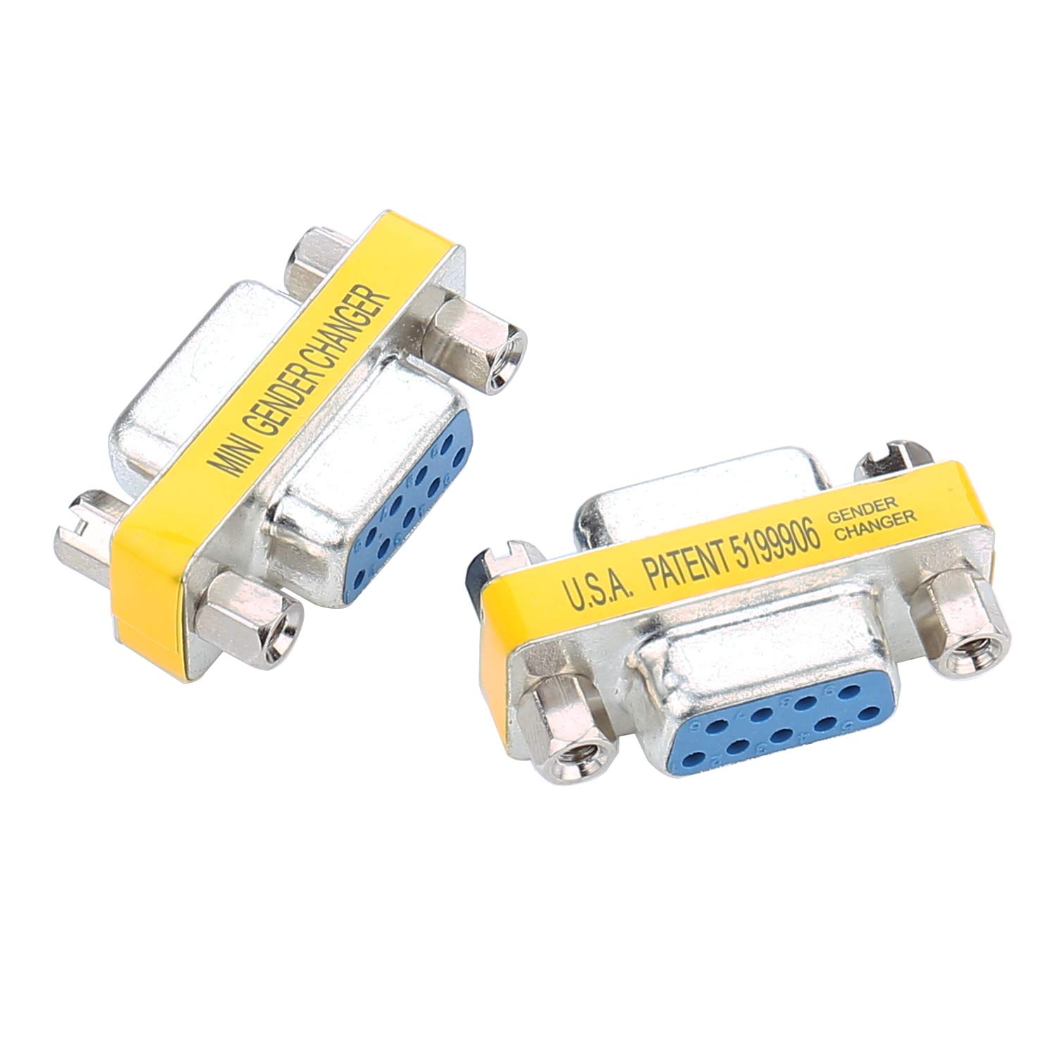 Buy iGreely DB9 Mini Gender Changer 10Pack 9 Pin RS-232 DB9 Female to ...