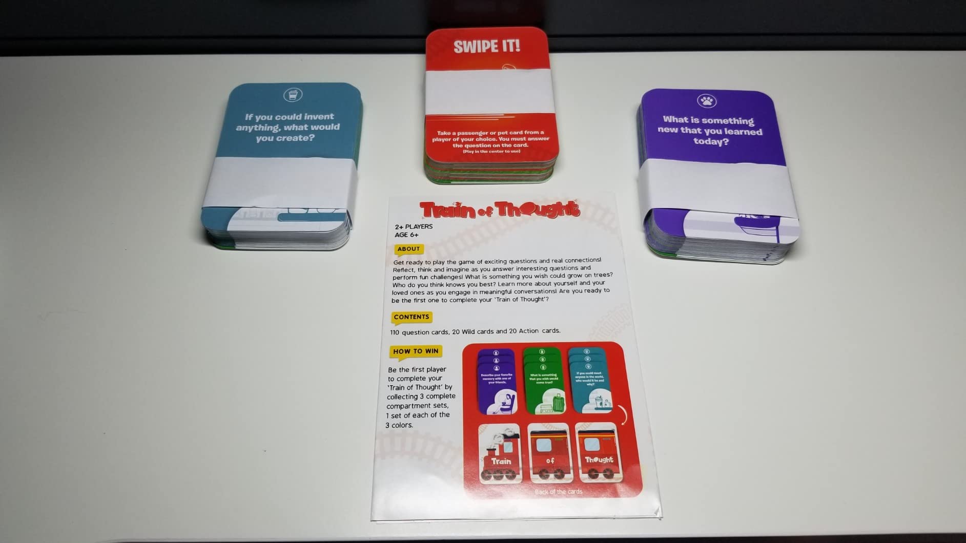 Skillmatics Card Game - Train of Thought, Fun for Family Game Night ...