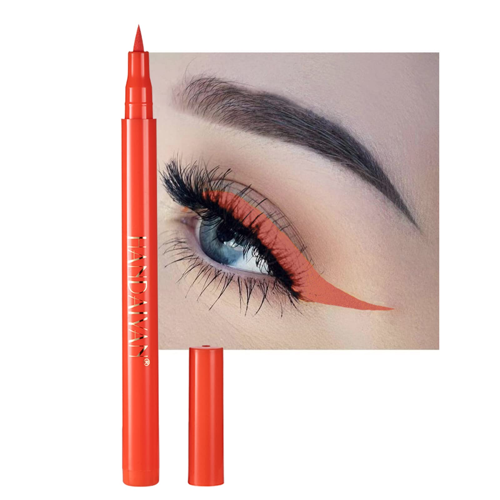 Amazon.com : DekRion Liquid Eyeliner, Orange Eyeliner Liquid, Long ...