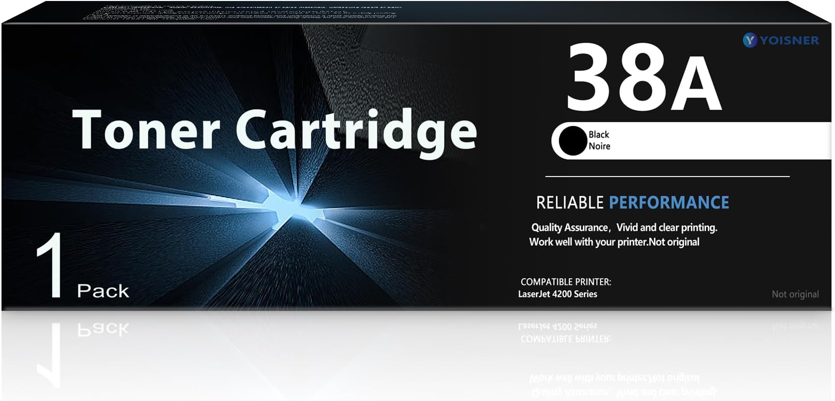 Amazon.com: YOISNER Compatible 38A Black Toner Cartridge, Q1338A High ...