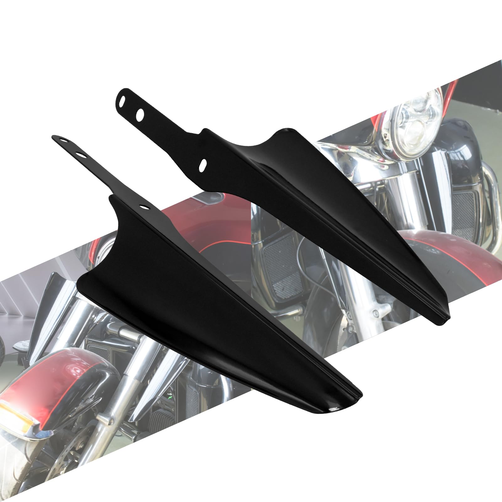 Road King Fork Wind Deflectors Chrome Wind Deflectors For Harley Road