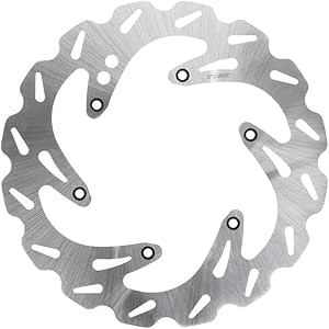Amazon.com: Tusk Stainless Steel Typhoon Brake Rotor, Front Compatible ...