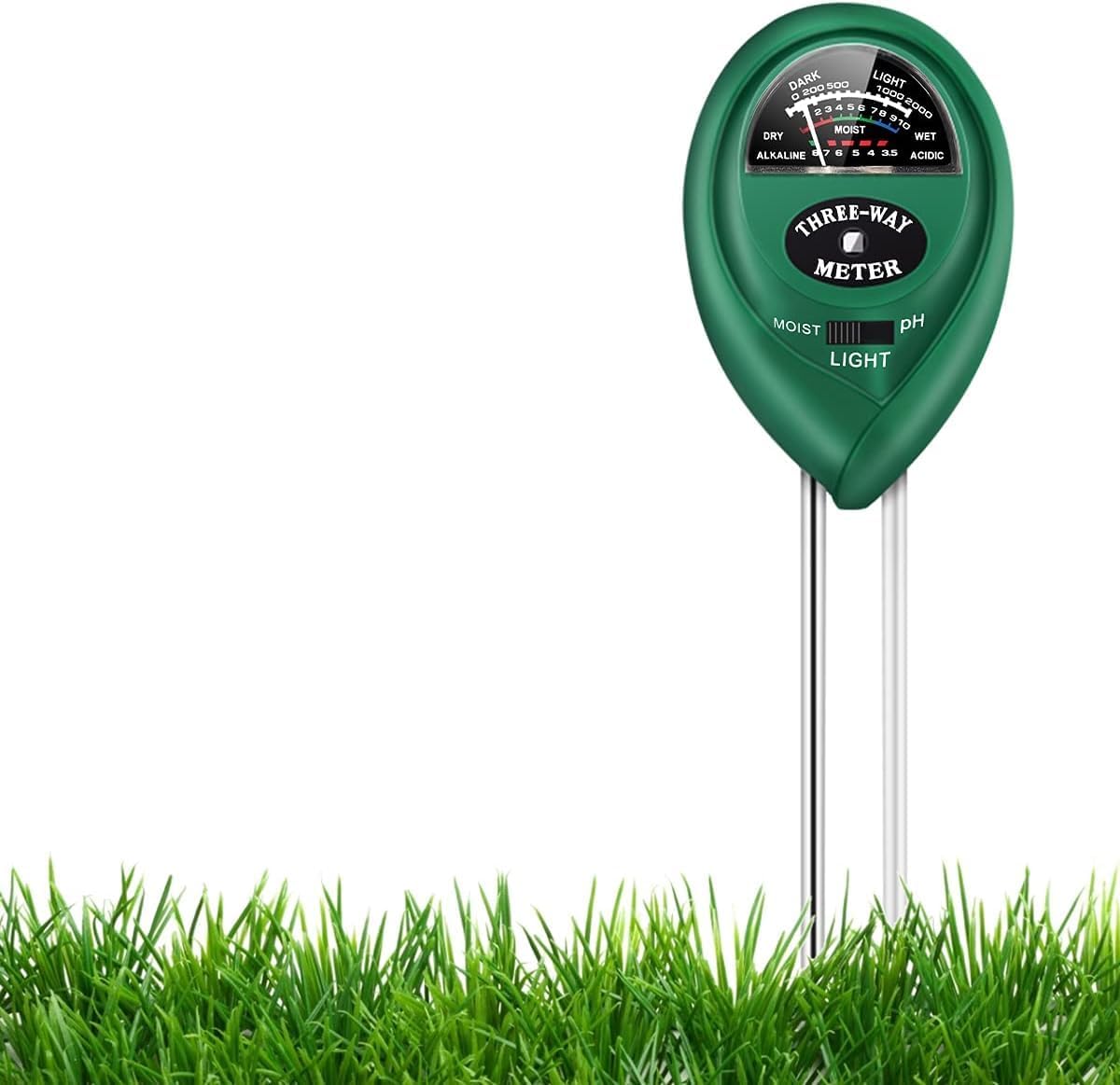 Amazon.com: 3 in 1 Soil Moisture Meter, Humidity Meter & PH Meter for ...
