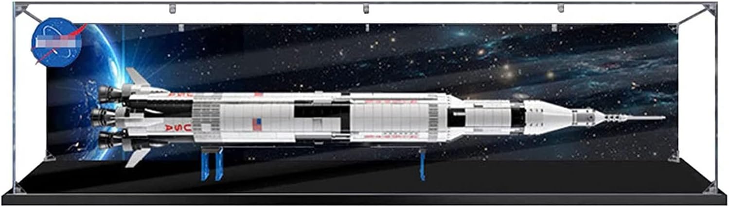 Amazon.com: Acrylic Display Case for L-e-g-o 21309 Apollo Saturn V ...
