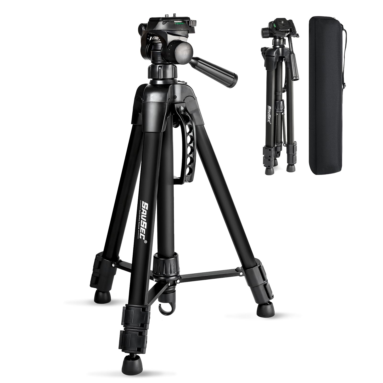 Amazon.com : Tripod 47" Lightweight Aluminum, SAVSEC Tripod Stand ...