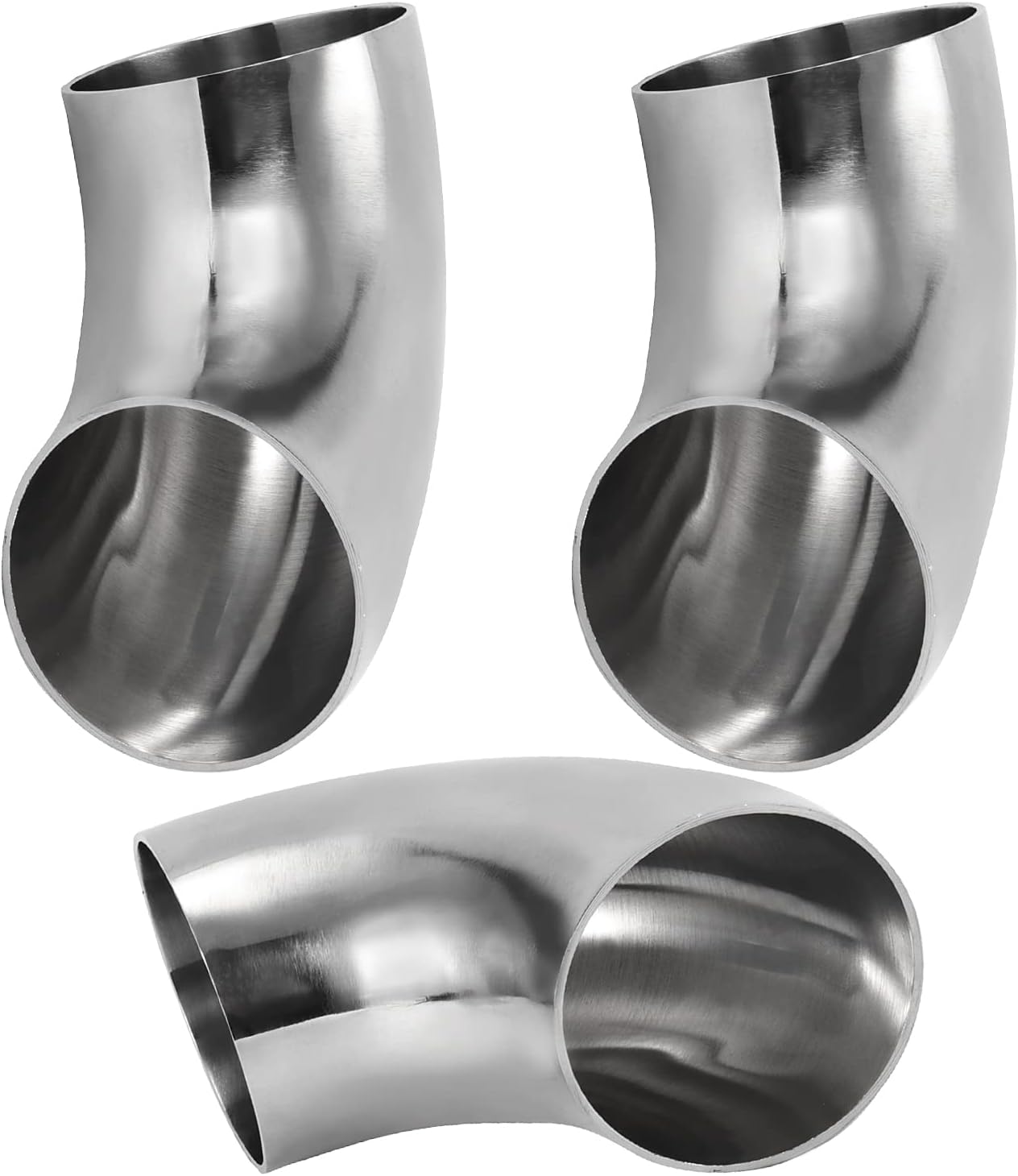 Amazon.com: ZEONHEI 3 PCS 3 Inch Mandrel Bend Elbow, 304 Stainless ...