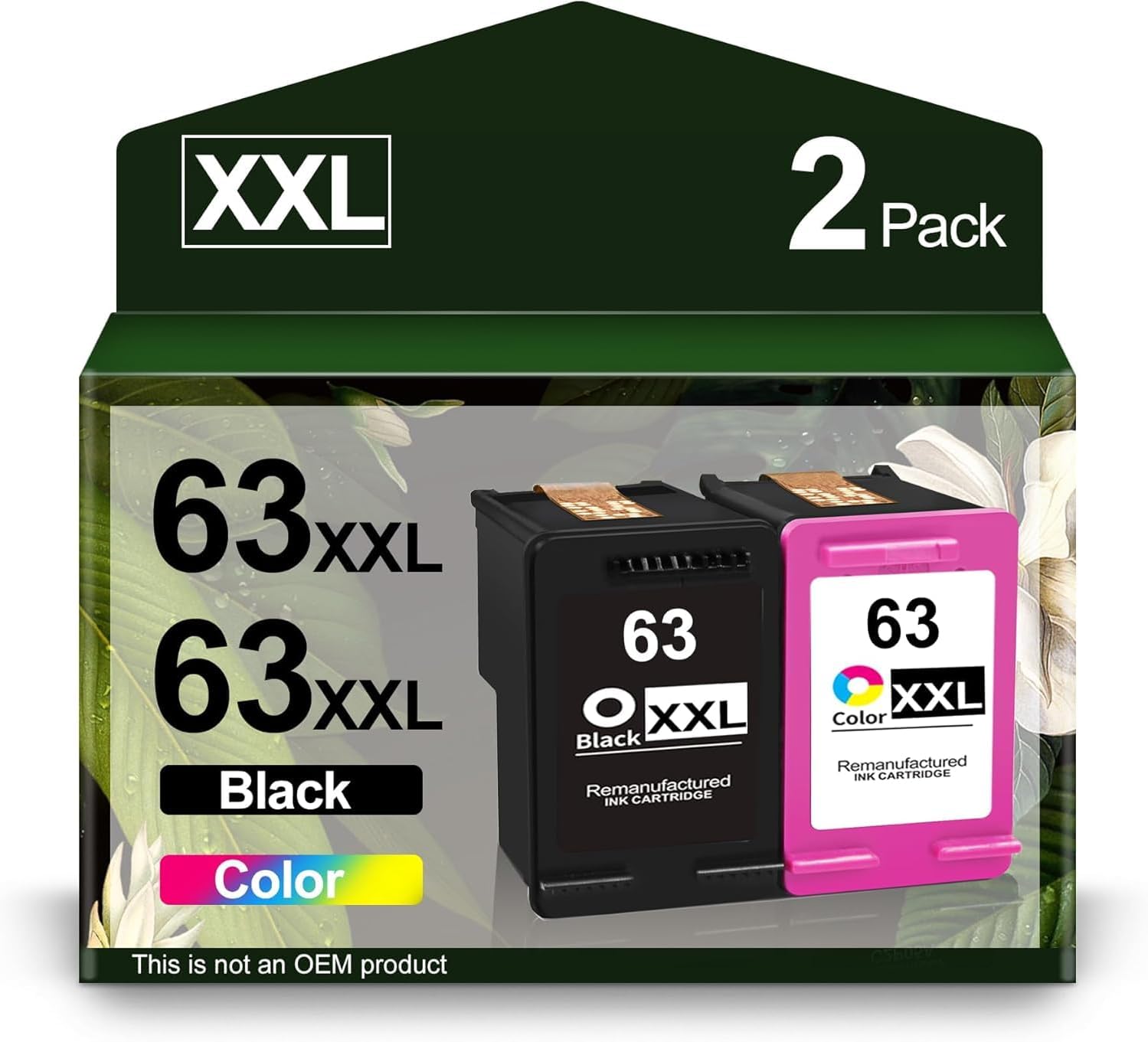 Amazon.com: 63XL Black Ink Cartridge Replacement for HP 63 63 XL Use ...
