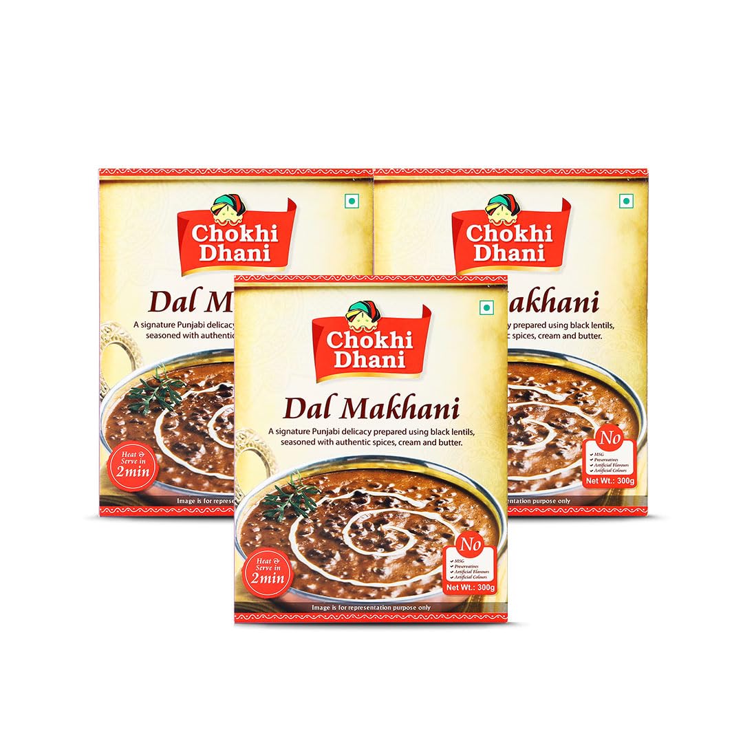 Buy Chokhi Dhani Food Dal Makhani Ready To Eat Food Products 300 Grams ...