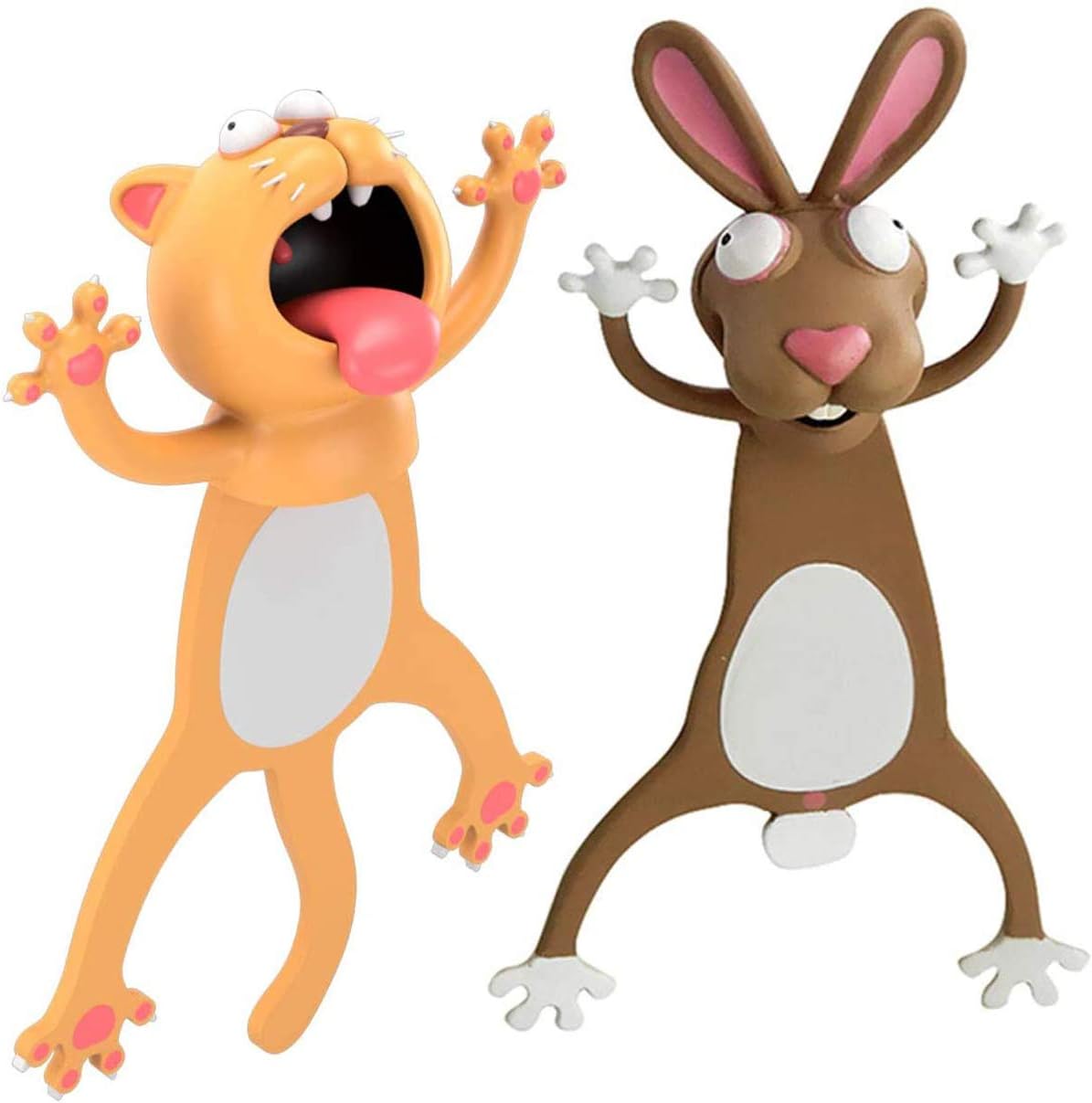 Amazon.com : 3D Stereo Wacky Squashed Animal Cartoon Bookmarks Novelty ...