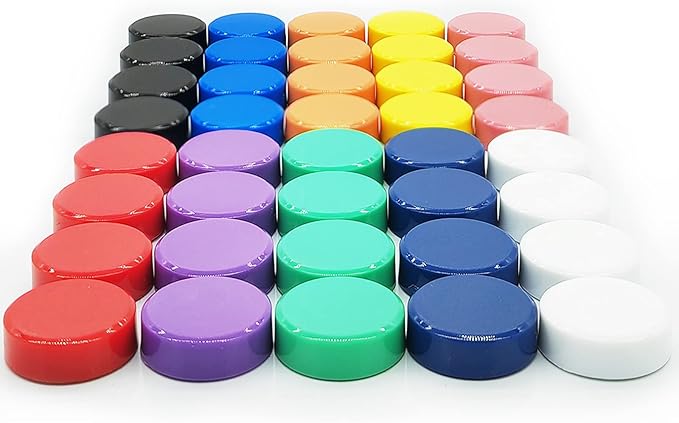 PYJLBX Fridge Magnets, 10 Colors Magnets Colorful Strong Magnet, Round ...