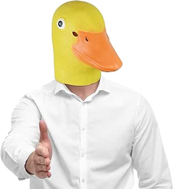 Amazon.com: EvilCos Halloween Yellow Duck Mask,Cosplay Costume Animal ...