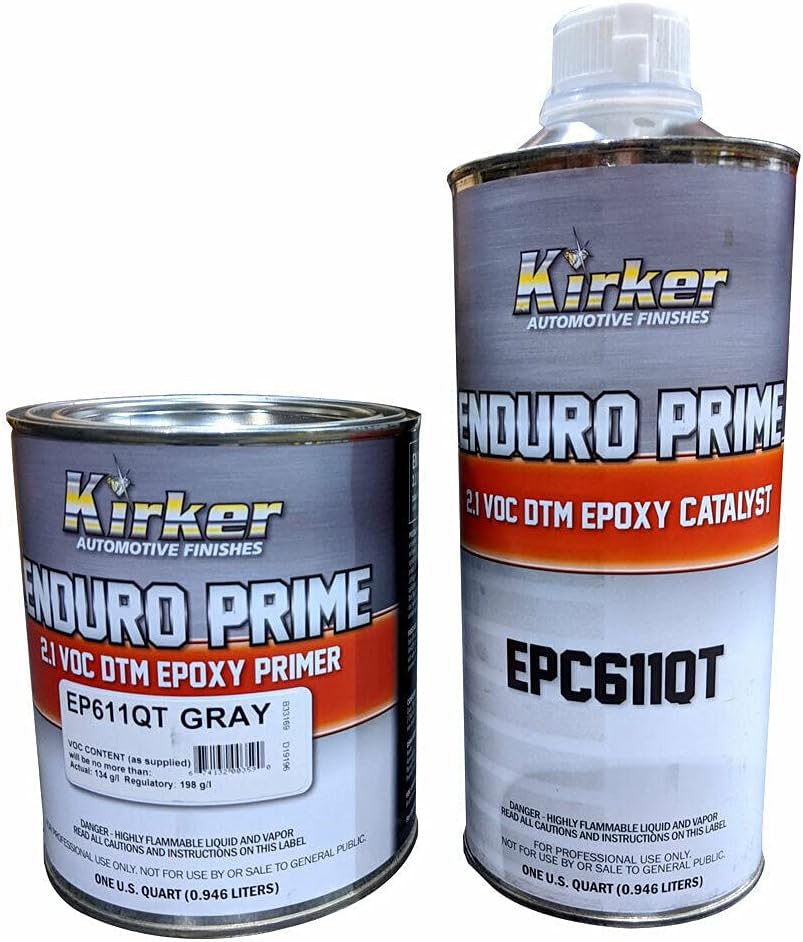 Amazon.com: Custom Shop - Gray Epoxy Primer/Sealer 2.1 VOC (1 Quart Kit ...