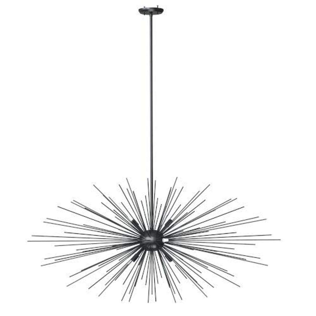 DVP26092GR Contemporary Modern Six Light Linear Pendant from Starburst ...