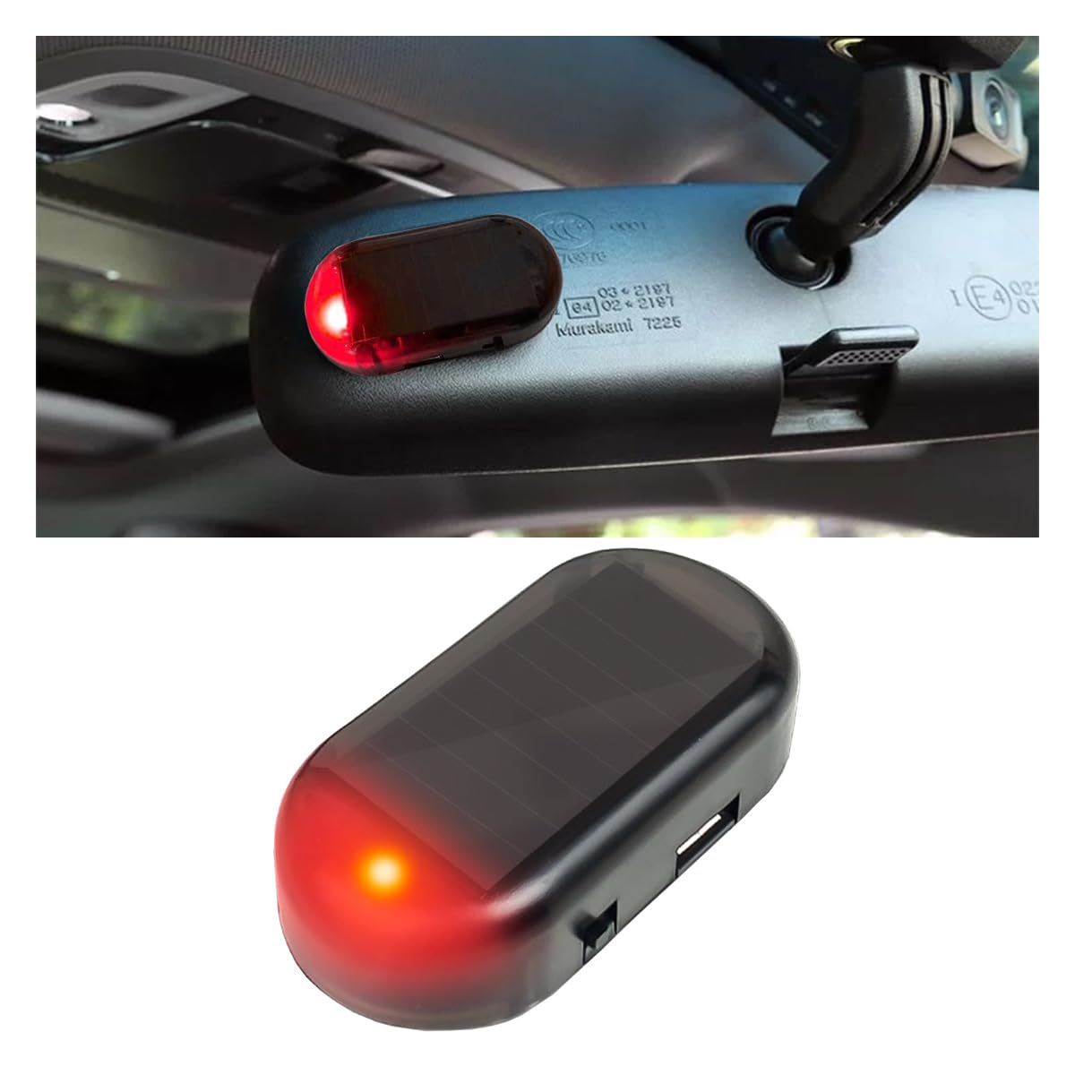 Amazon.com: Car Solar Power Simulated Dummy Alarm, Car Alarm Warning ...