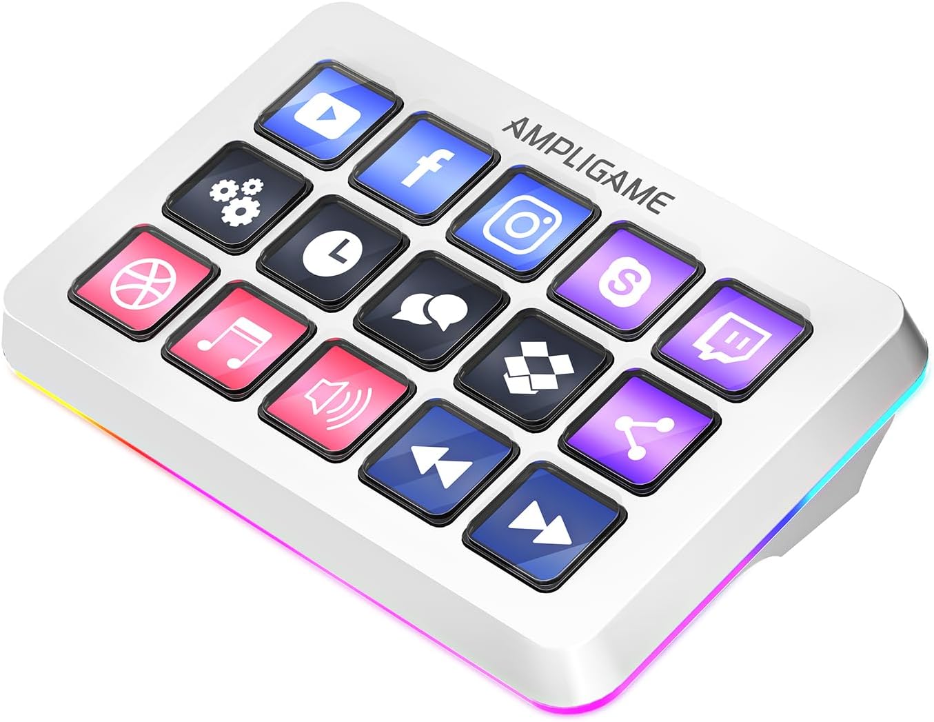 FIFINE Streaming Controller with 15 Customizable Keys for Live Stream ...