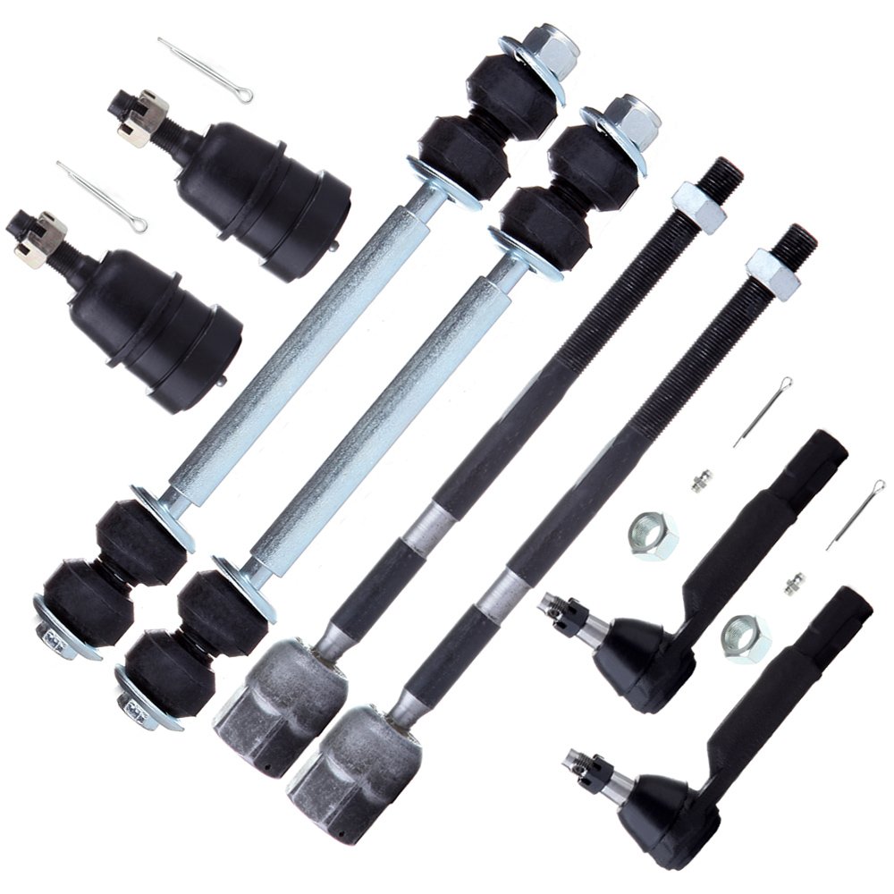 Snapklik.com : 8pcs Front Suspension Kit Inner Outer Tie Rod End Fit ...
