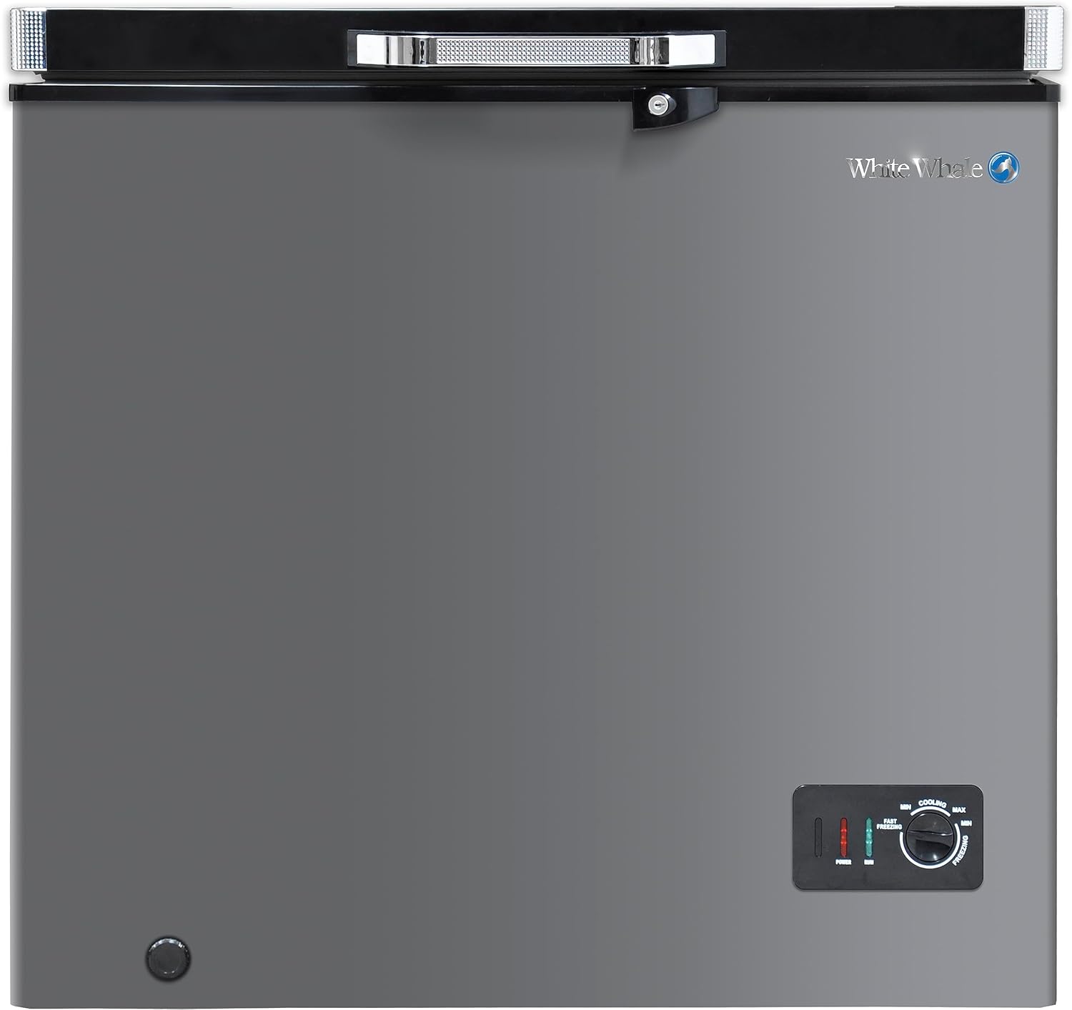 White Whale WCF-245 XAG Stainless Steel Chest Freezer With 195 Liter ...