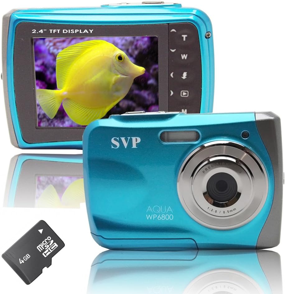 18MP Blue WP6800 (with 4GB MicroSD) Waterproof Digital Camera : Amazon.ca: Electronics