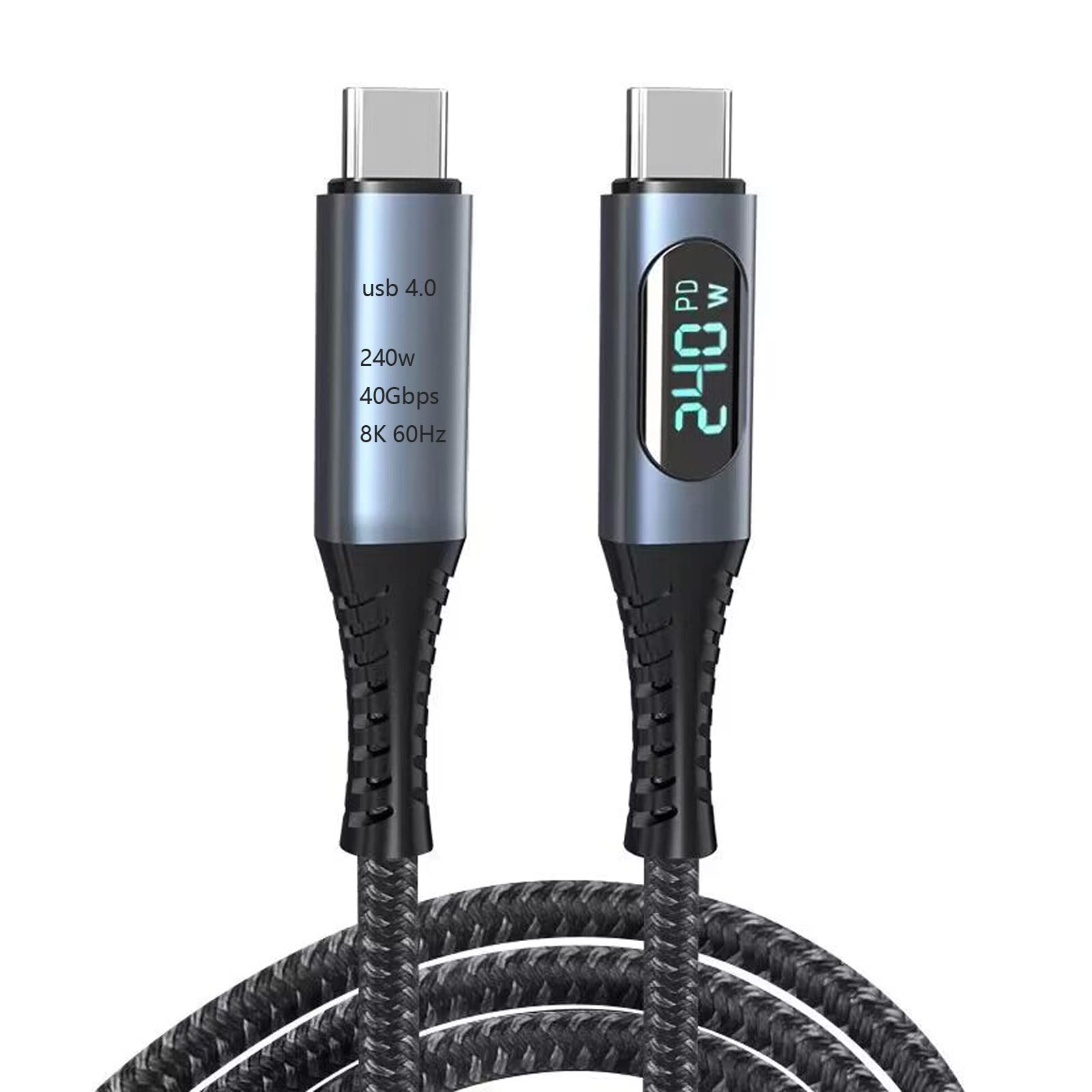 Amazon.com: AWADUO USB 4 Cable, PD 240W Dual Supports 8K HD Display USB ...