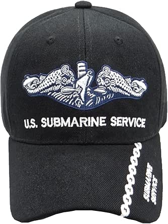 U.S. Submarine Service (Submarine Service on Bill) Baseball Cap (Black ...