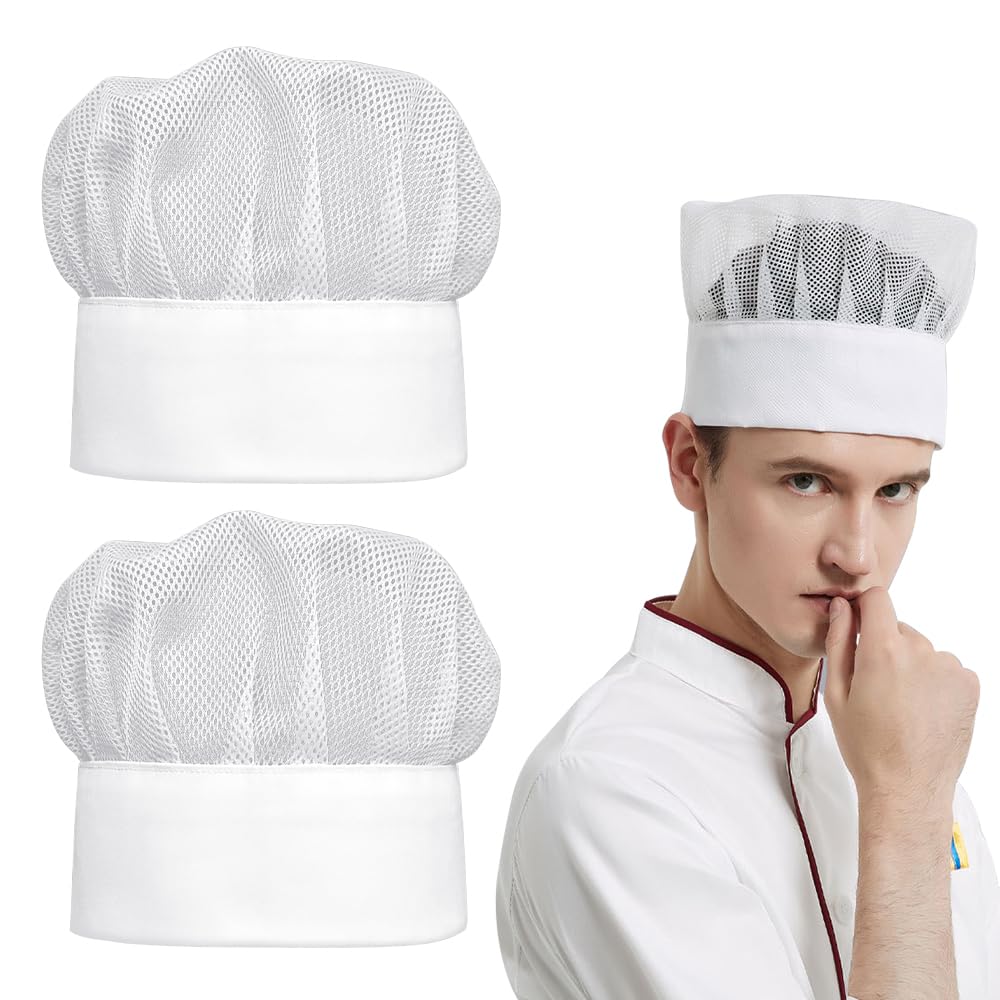 White Chef Hat Chef Hat Twill Colored