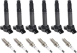 Amazon.com: ZYFZZDS UF487 Set of 6 Ignition Coil Pack & Spark Plugs fit for Toyota Avalon Camry ...