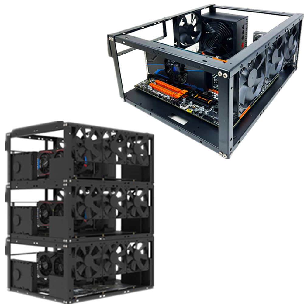 Amazon.com: Open Air Mining Rig Frame DIY Stackable Stainless Steel ...