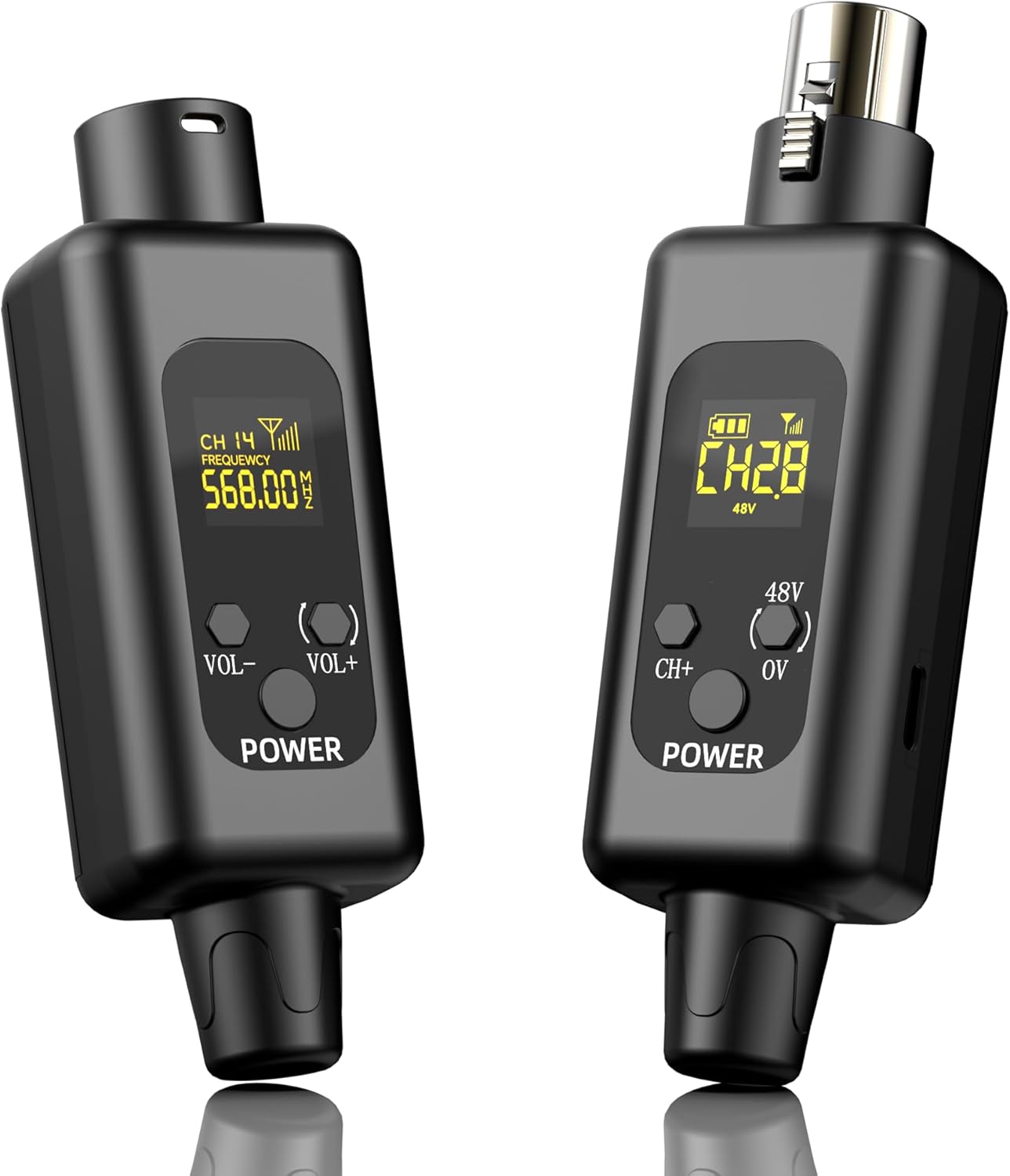 Amazon.com: Wireless Microphone Transmitter Receiver 2.4Ghz, Wireless ...