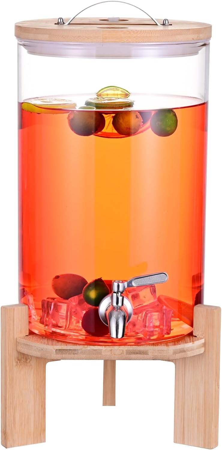 Amazon.com | COLINSE Glass Water Dispenser With Stand,Large Water ...