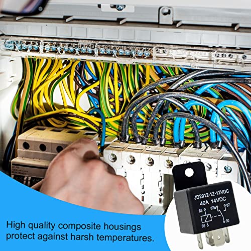 Snapklik.com : 5 Pack Relays 12V 40A, 5 Pin Relay Model JD2912-1Z-12VDC ...