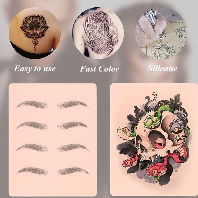 Snapklik.com : 8PCS Tattoo Fake Skin 1.3mm Practice Skins Blank ...
