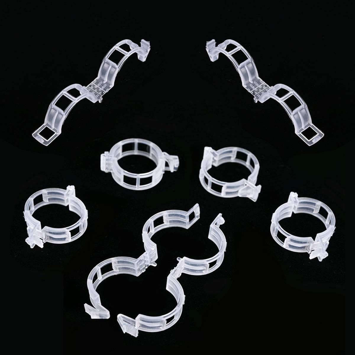 FJD 100Pcs Garden Plant Clips Plant Support Clips Twisty Plant Rings ...