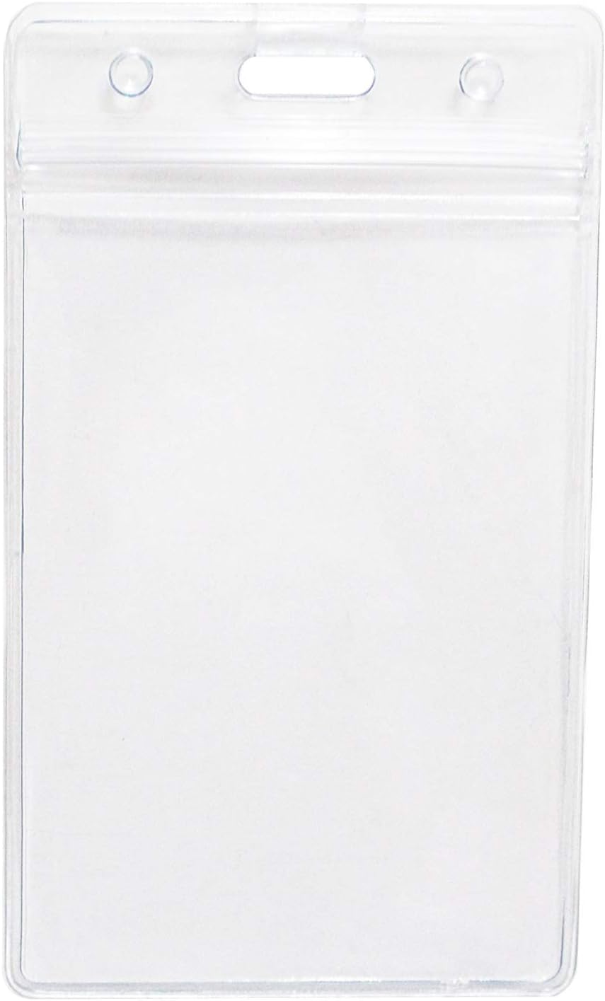tooloflife Multipurpose Vertical Soft Plastic Transparent ID Badge ...