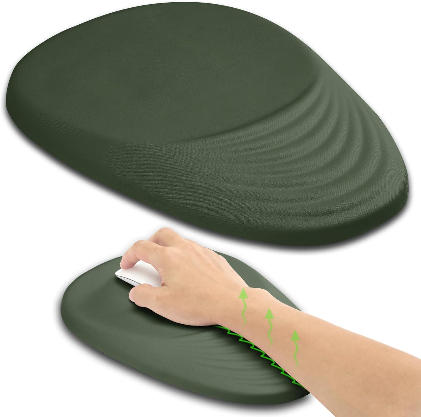 Amazon.com: Hokafenle Ergonomic Mouse Pad Wrist Support with Stepped ...