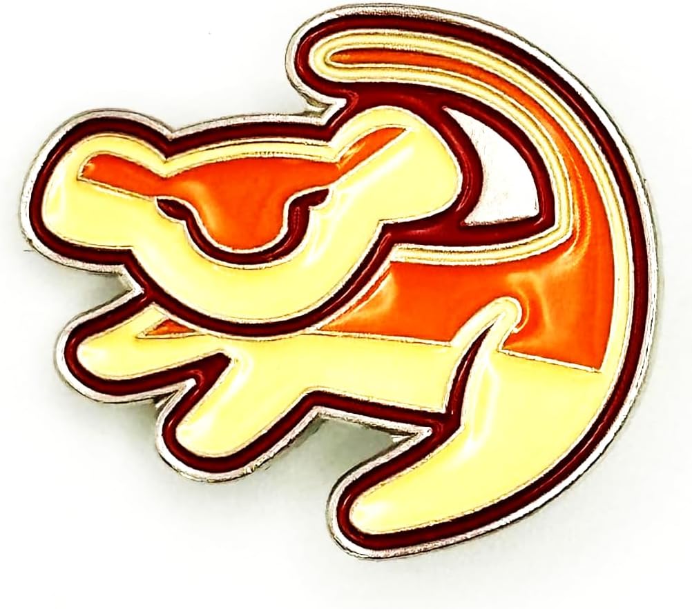 Majestic Simba Lion Symbol Enamel Pin : Amazon.co.uk: Fashion