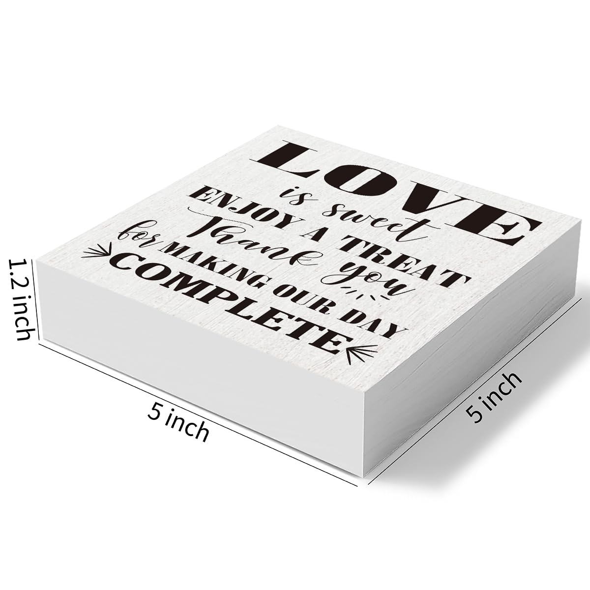 Snapklik.com : Wedding Wooden Box Sign Decorative Love Is Sweet Enjoy A ...