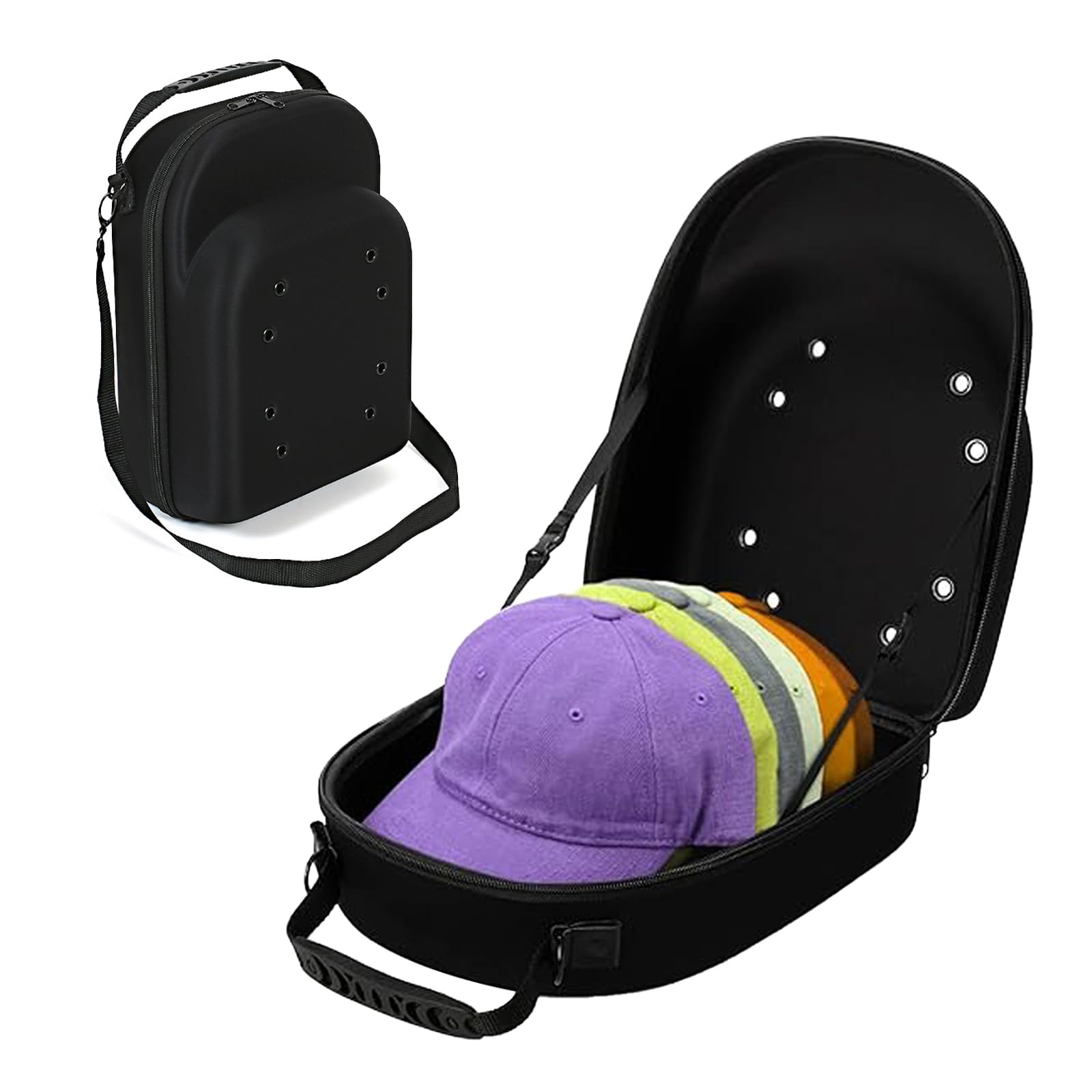 Amazon.com: Hat Case Bag for Travel, Baseball Hat Storage Organizer Cap ...