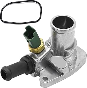Hoypeyfiy Thermostat Housing with Seal Compatible with 500 312 2007 ...