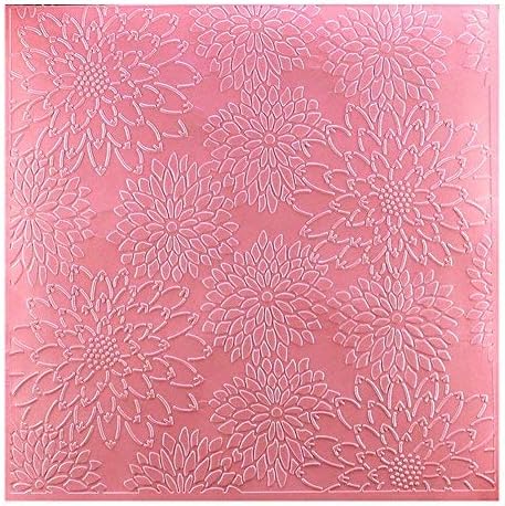 Kwan Crafts Large Size Dahlia Flowers Plastic Embossing Folders for ...