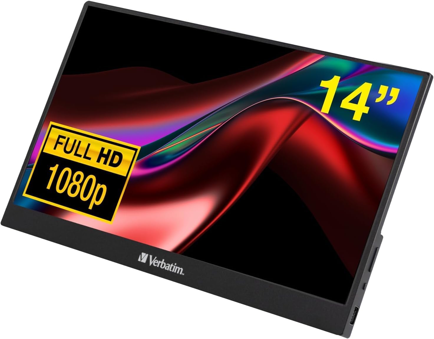 Amazon.com: Verbatim Portable Touchscreen Monitor 17.3" USB-C HDMI Full ...