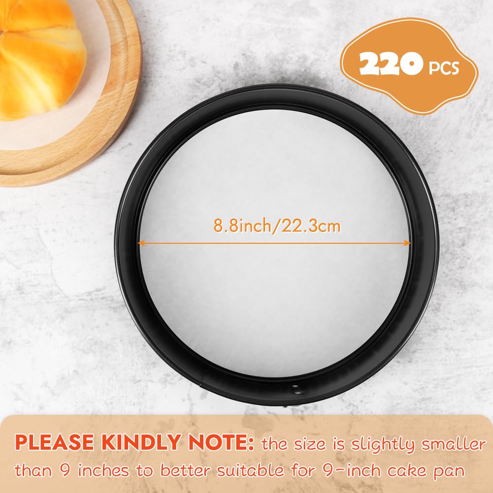 Snapklik.com : Parchment Paper Rounds, Set Of 220, Non Stick 9 Inch ...