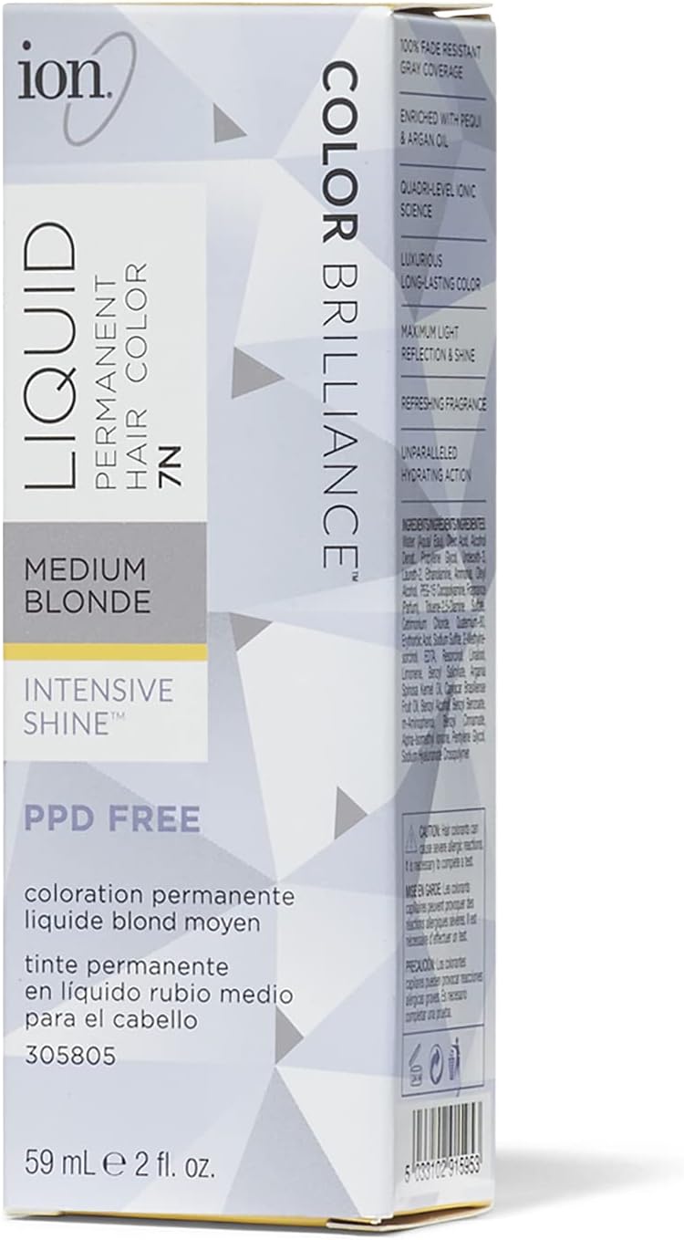 Amazon.com : 7N Medium Blonde Permanent Liquid Hair Color : Chemical ...