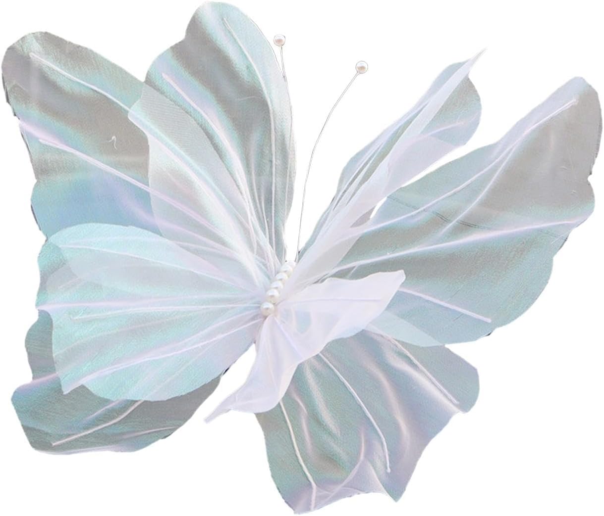 Amazon.com: NASSMOSSE Silk Butterflies Realistic 20x16.5in Artificial ...