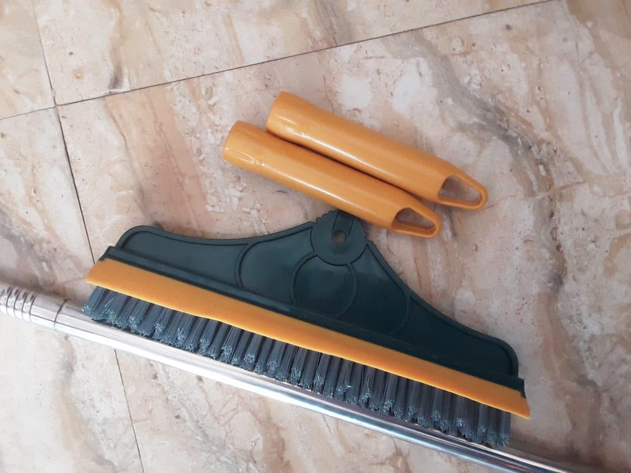 TASMAX 2in1 Floor Scrub Cleaning Brush Wiper for Bathroom Floor ...