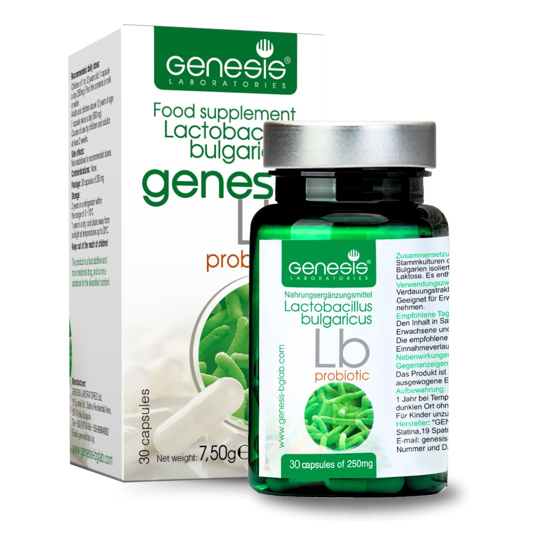 Amazon.com: Probiotic Lactobacillus Supplement 30 Capsules with ...